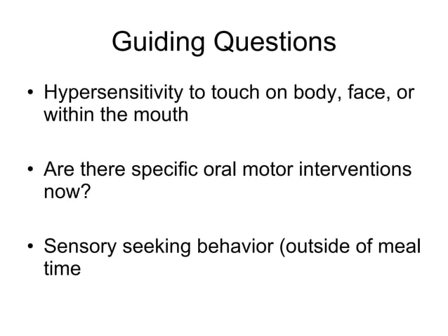 Oral Motor Assessment And Treatment 3810 | PPT | Dental Health ...