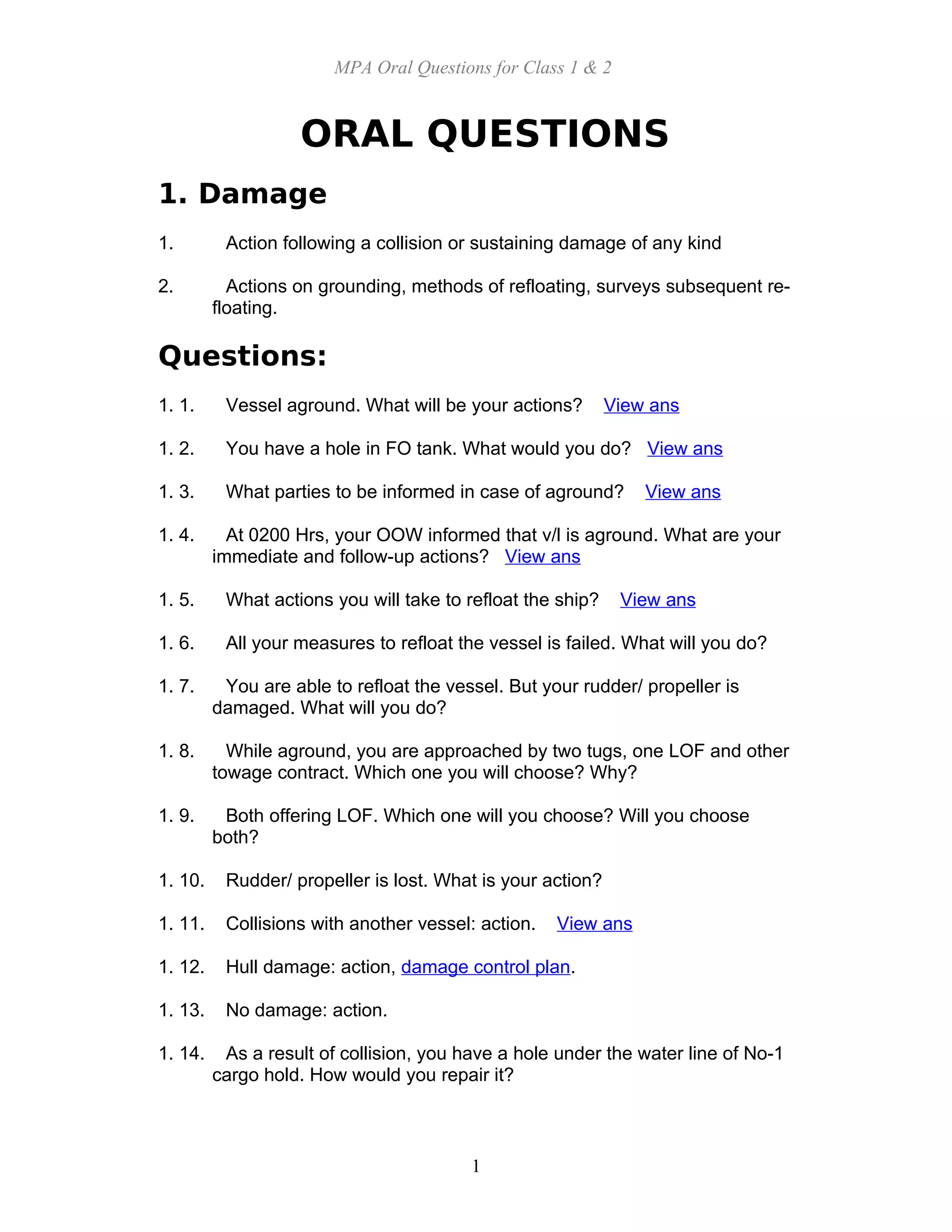 Oral questions | PDF