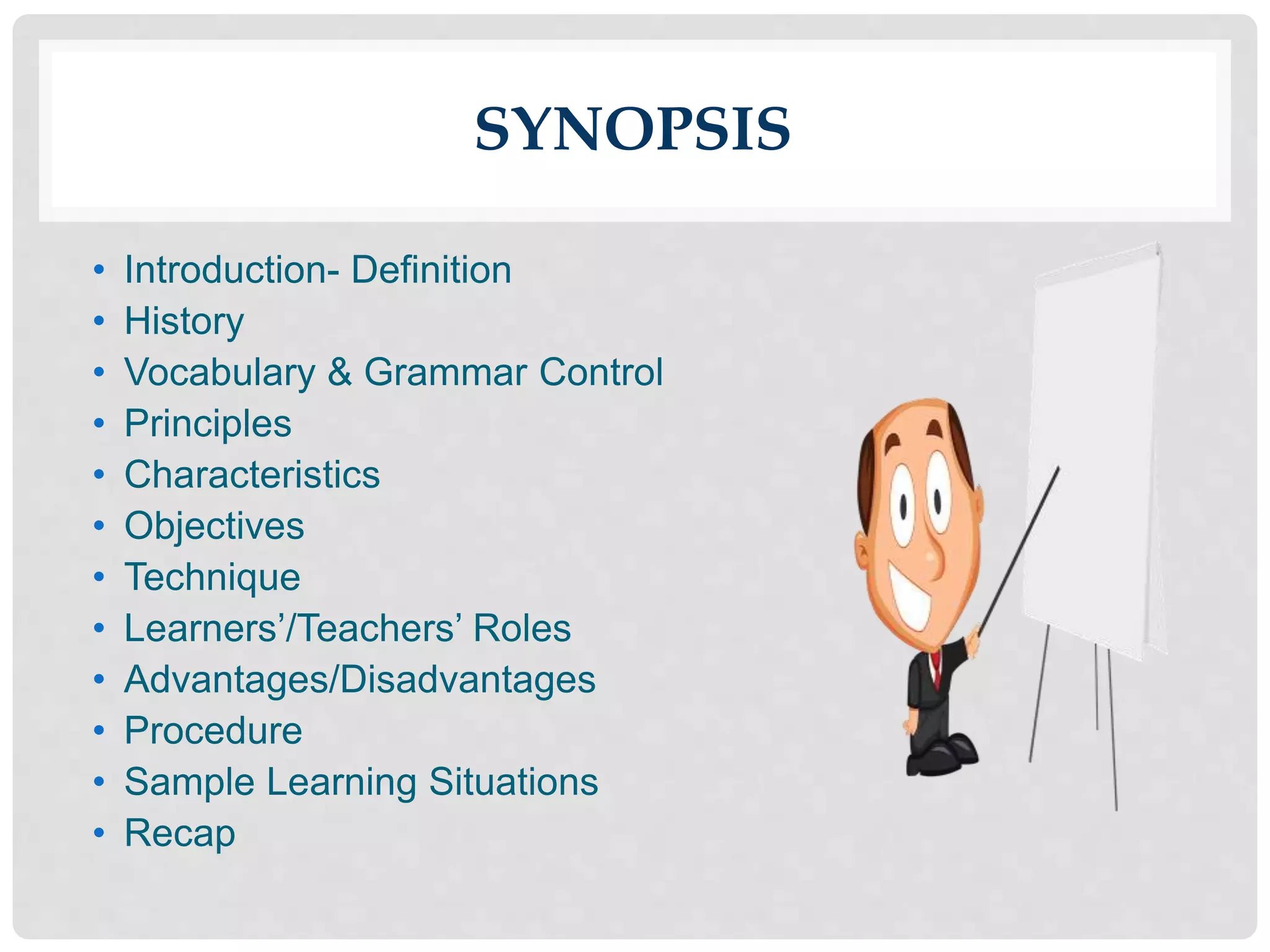 Oral approach and situational language teaching - ELT | PPTX