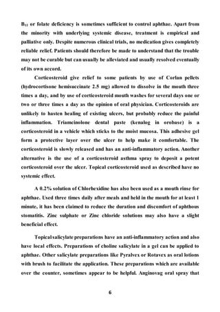 K-oral.-Oral ulceration | PDF