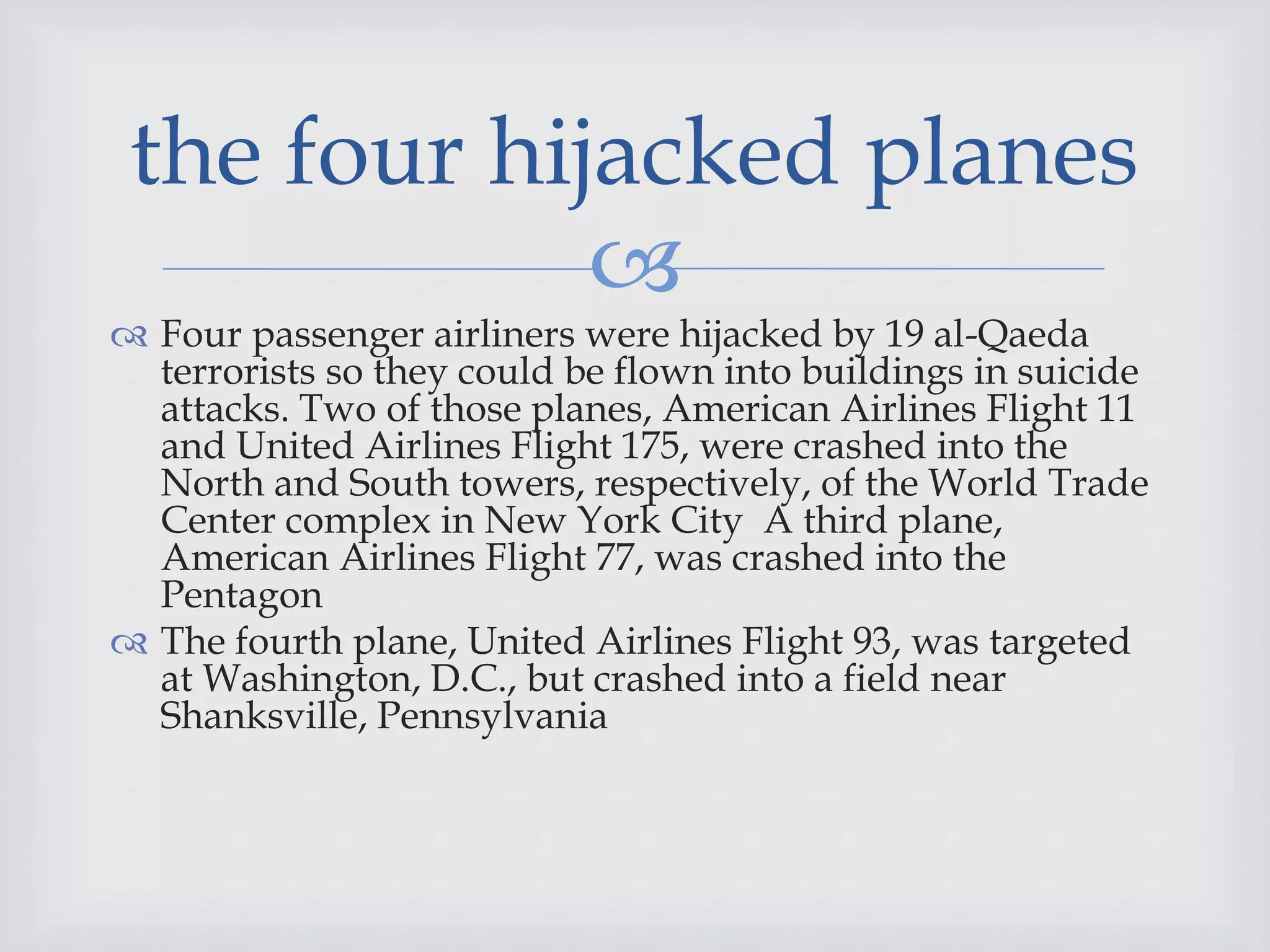 attacks of september 11 | PPT