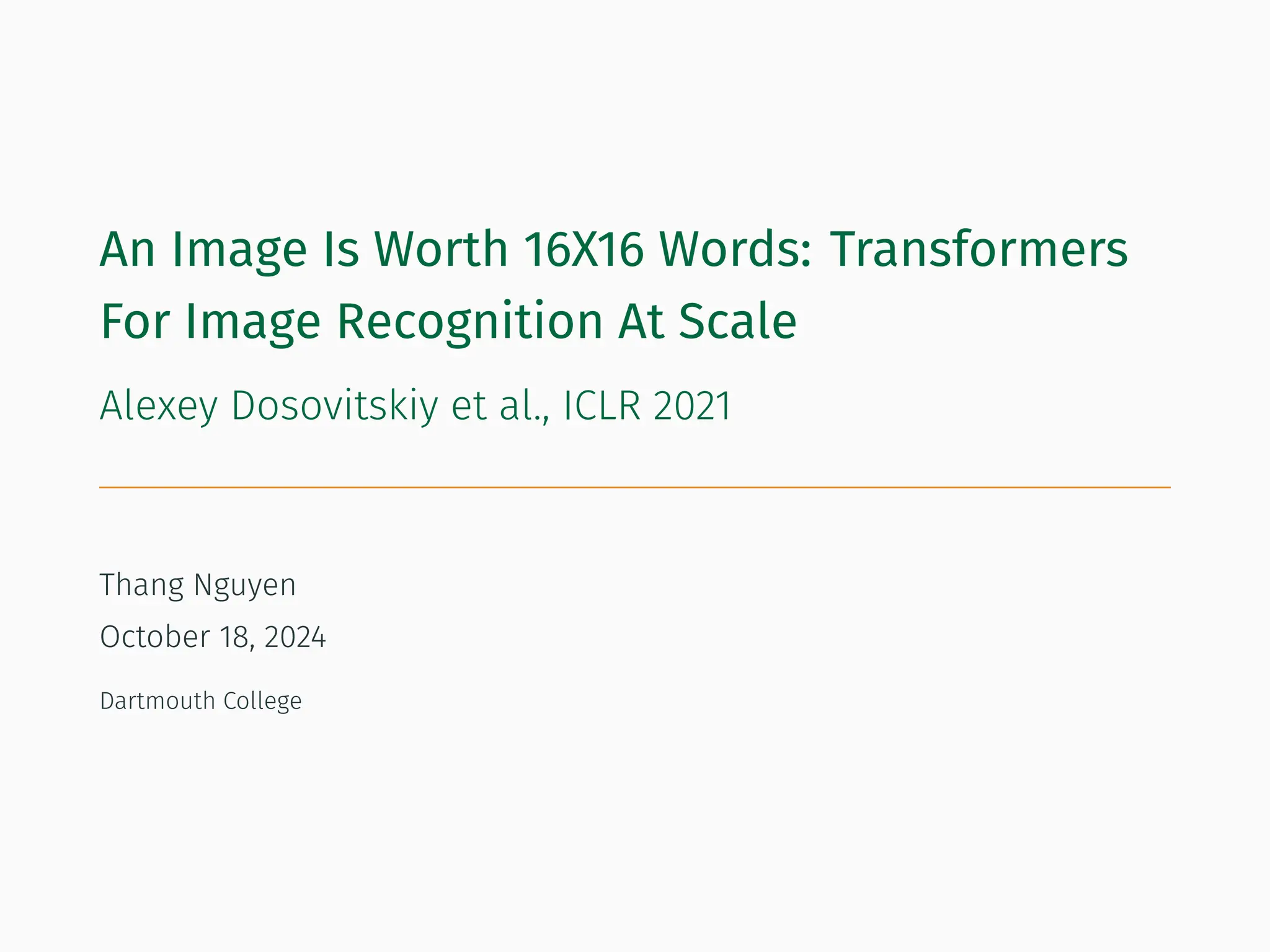ViT Model explanation and example how to appied | PDF