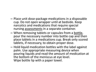 Oral administration of medications | PPTX