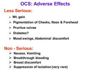 Oral and injectable contraceptive steroids | PPT