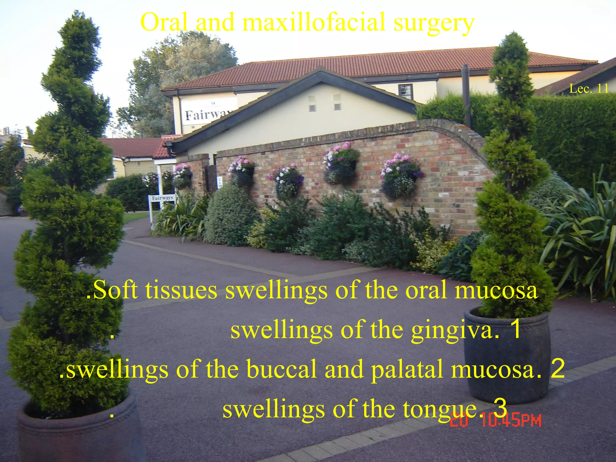Oral and maxillofacial surgery lec. 11 4th years. | PPT