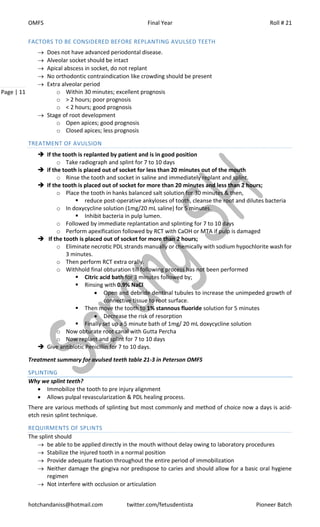 Soft Tissues & Dentoalveolar Injuries (Oral & Maxillofacial Trauma) | PDF