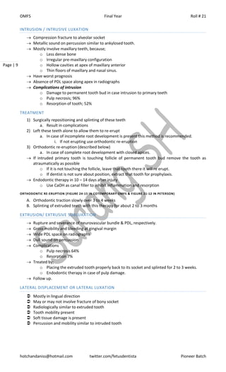 Soft Tissues & Dentoalveolar Injuries (Oral & Maxillofacial Trauma) | PDF