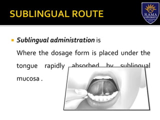 Oral , Parentral and Topical Route (Fundamental of Nursing) | PPTX