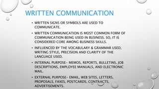 Oral and written communication | PPTX | Web Conferencing | Computer ...