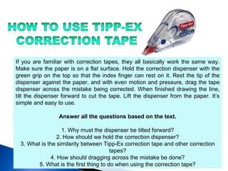 Oral and written instructions | PPT