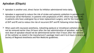 oral anticoagulant ppt , thromboelastography | PPTX