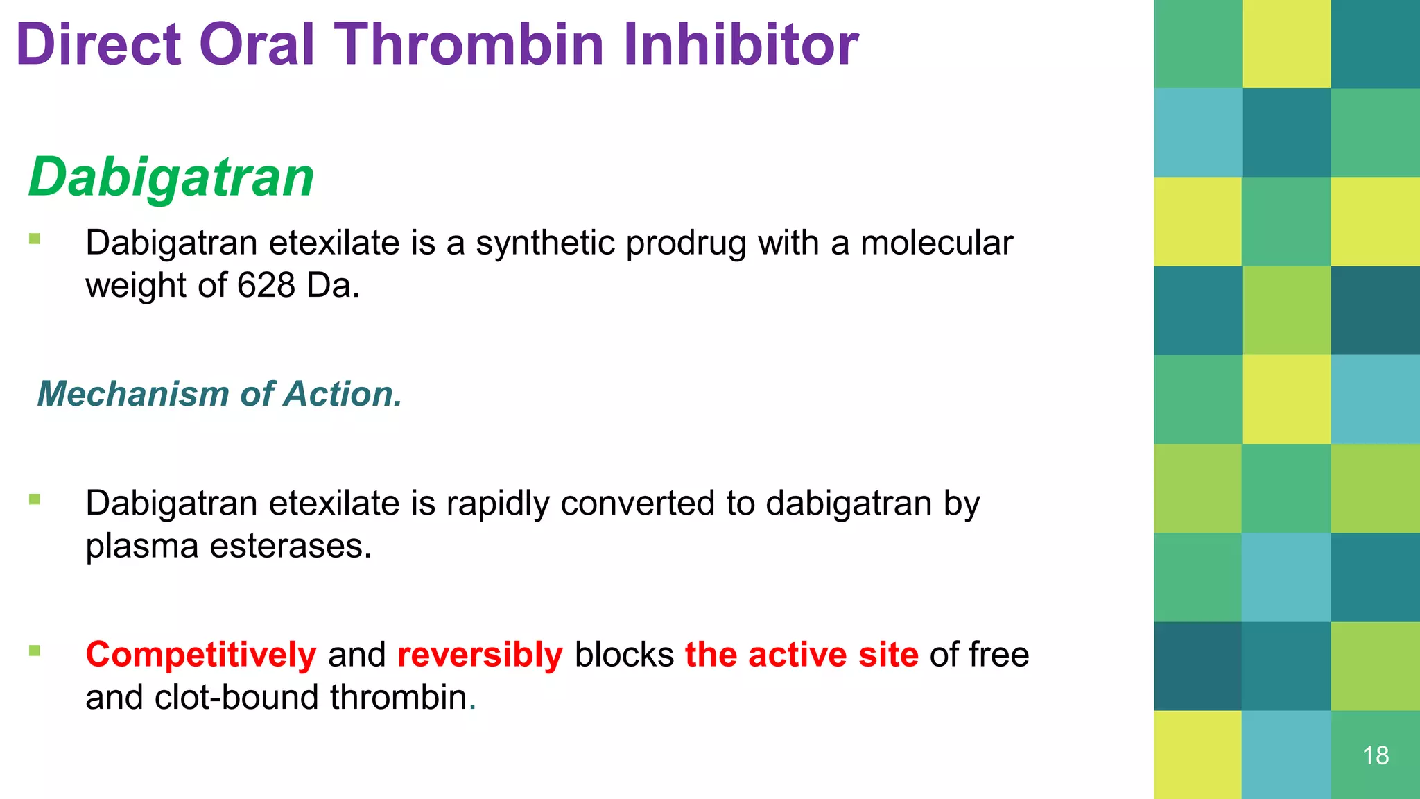 Oral anticoagulants | PPTX