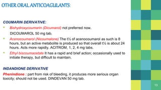 Oral anticoagulants | PPTX