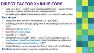 Oral anticoagulants | PPTX