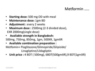 Oral Antidiabetic Drugs | PPTX | Endocrine and Metabolic Diseases ...