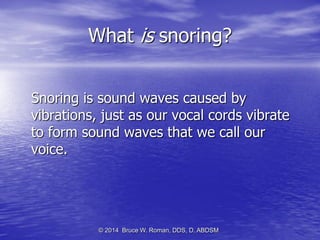 Oral Appliances for Snoring and Obstructive Sleep Apnea | PDF