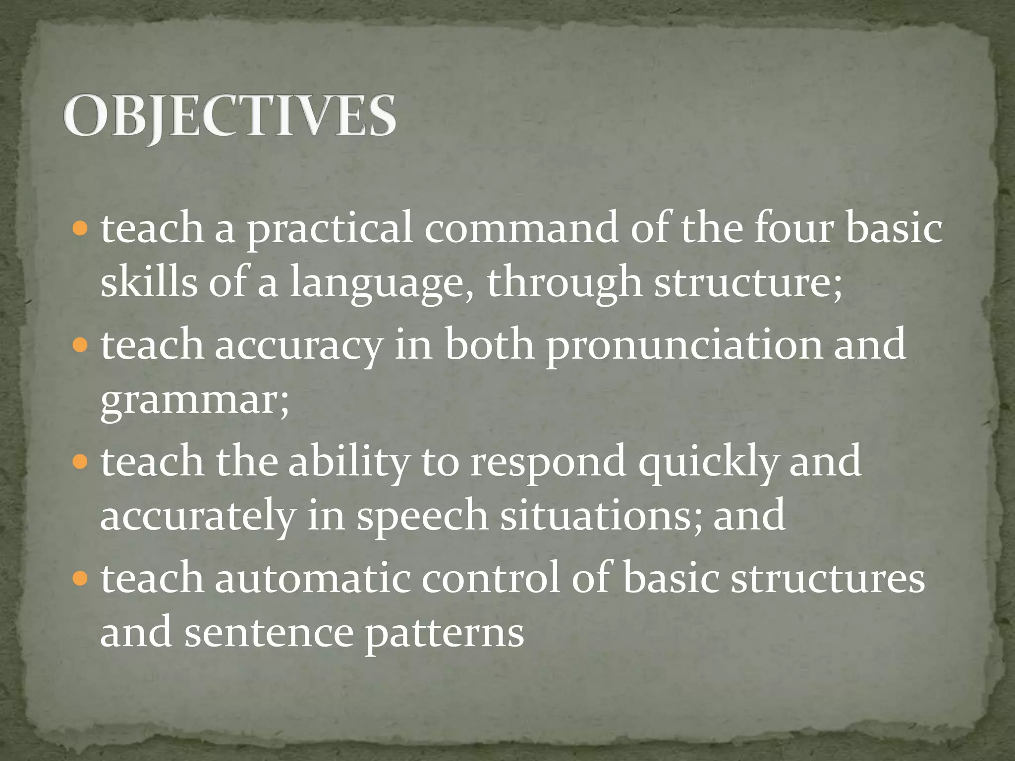 Oral Approach and Situational | PPTX