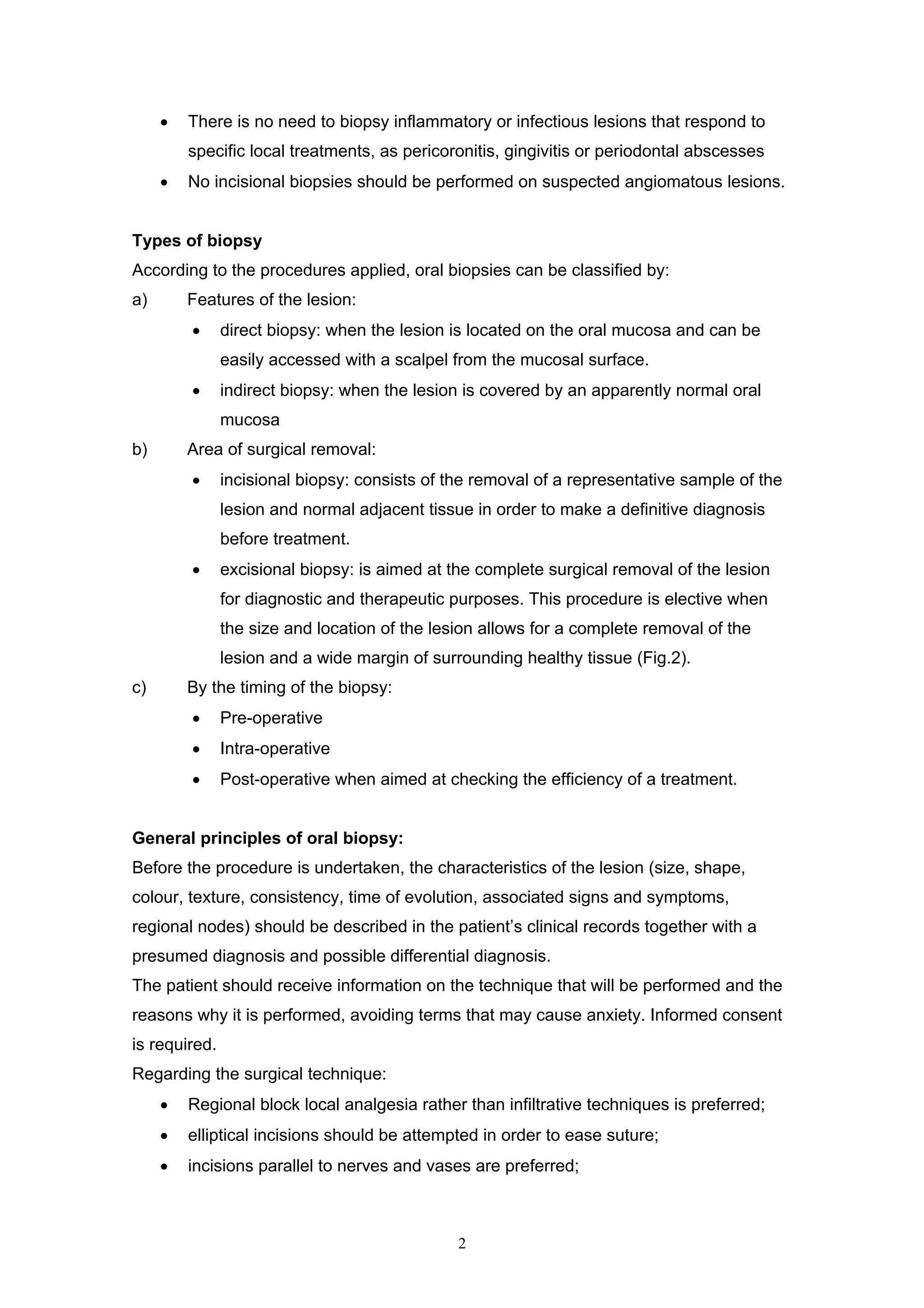 Oral biopsy | PDF