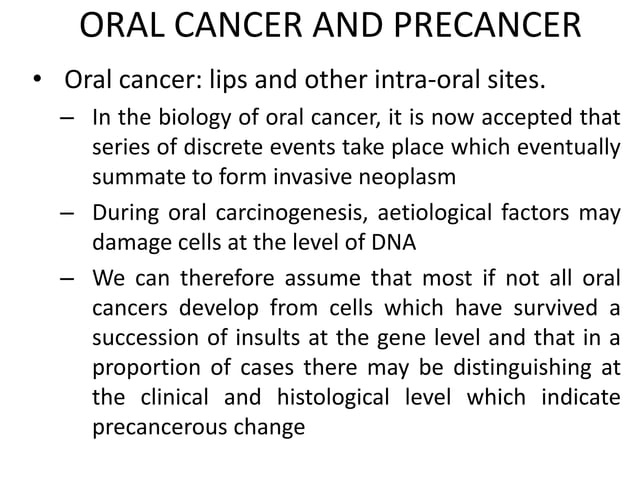 Oral cancer | PPTX
