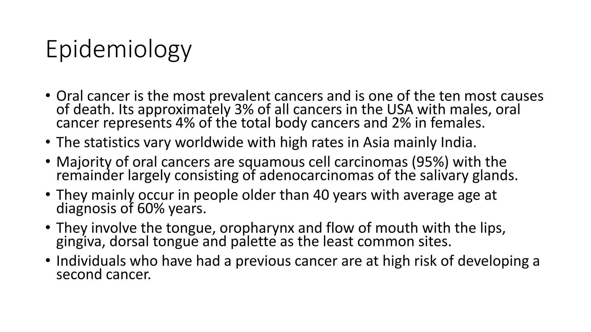 Oral cancer | PPTX