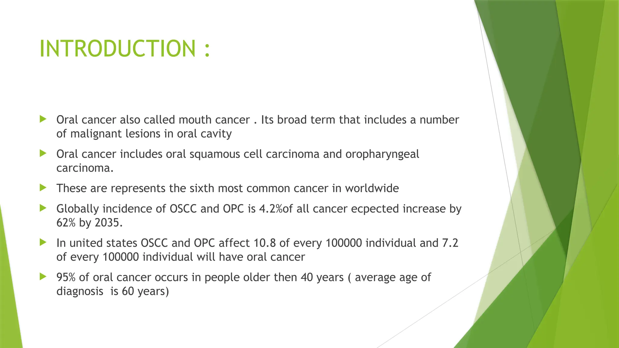 Oral cancer.pptx one step to awareness. | PPTX