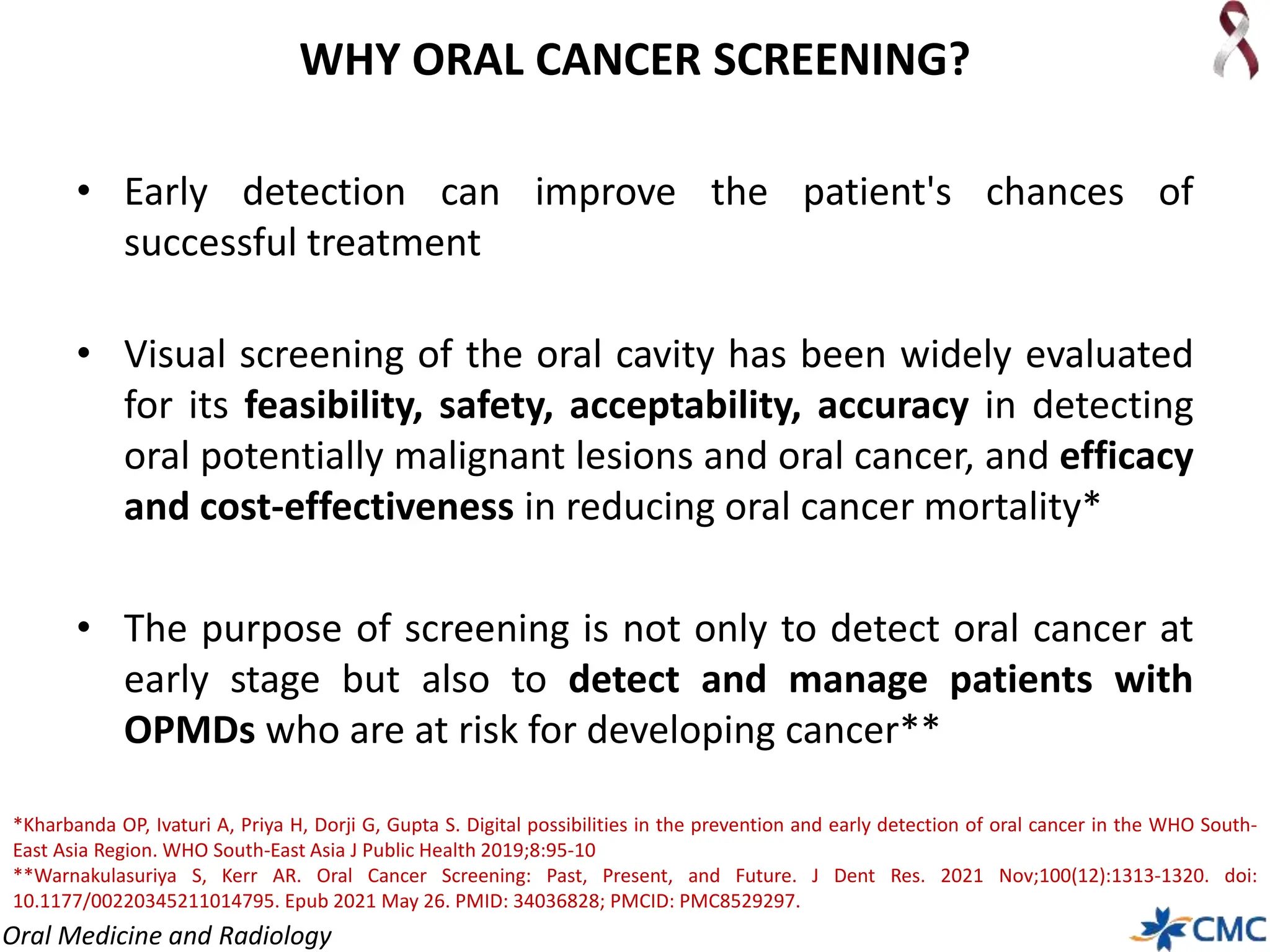 ORAL CANCER SCREENING | PPTX