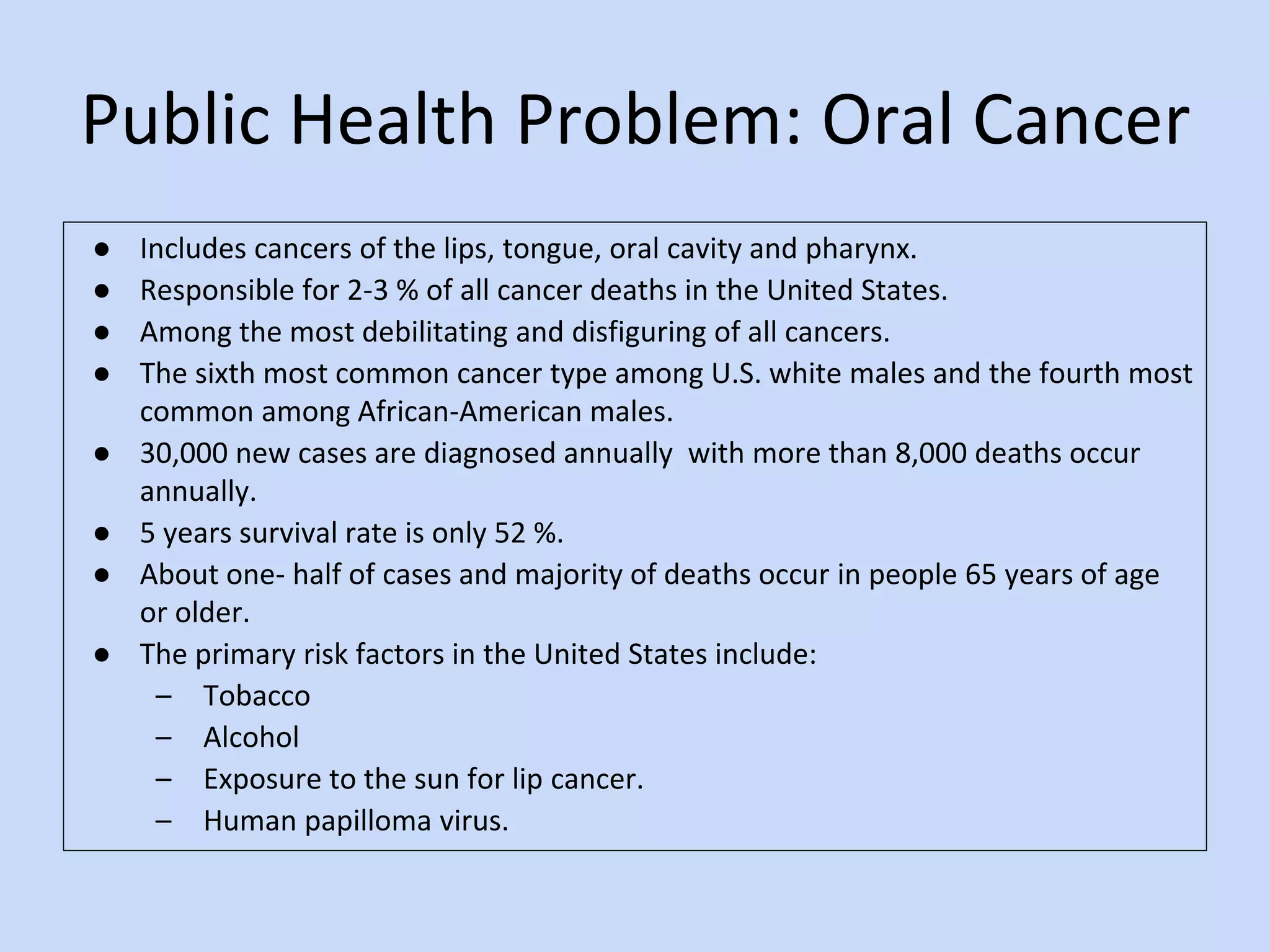 Oral Cancer Prevention | PPTX