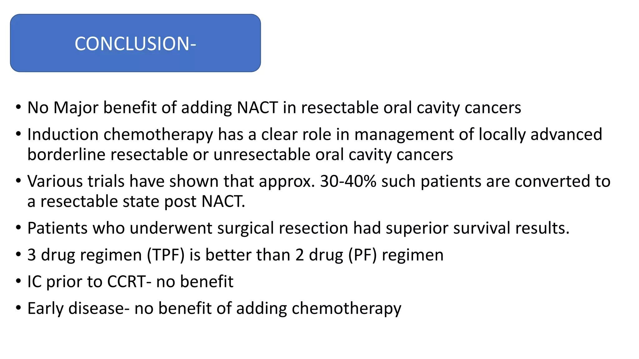 Oral Cancers chemo & RT.pptx | Cancer | Diseases and Conditions