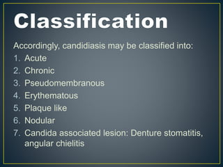 Oral candidiasis | PPTX