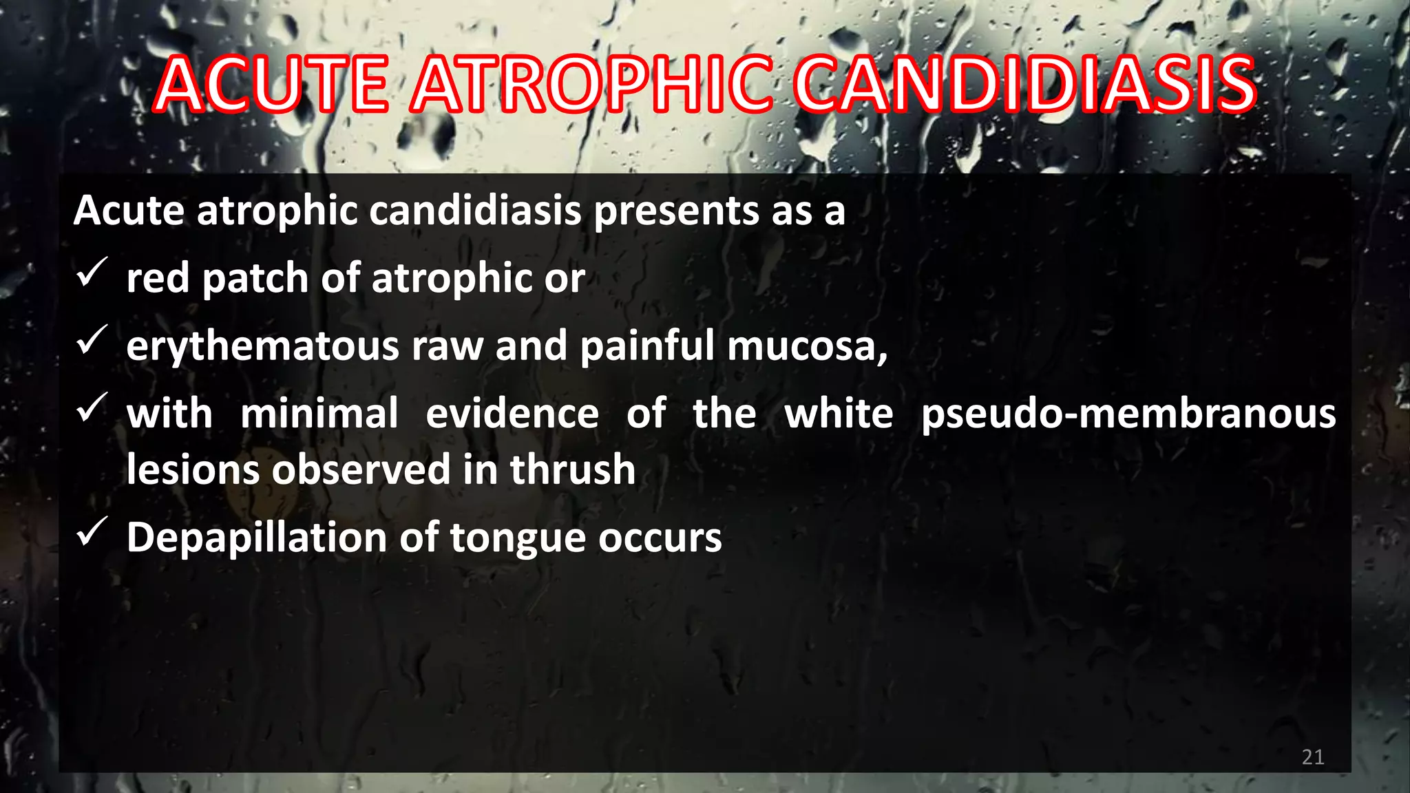 Oral candidiasis | PPTX