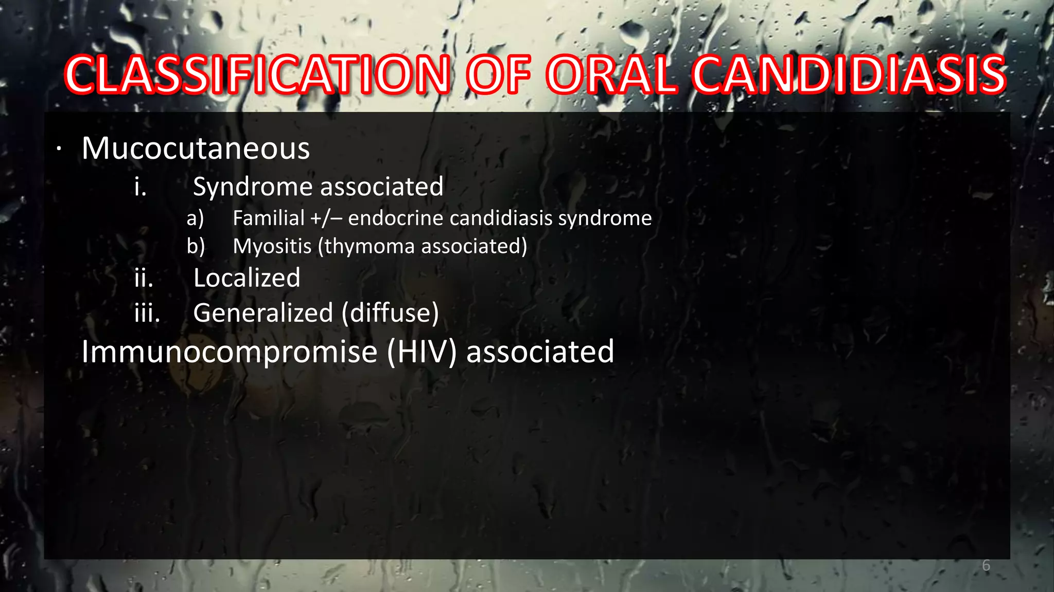 Oral candidiasis | PPTX