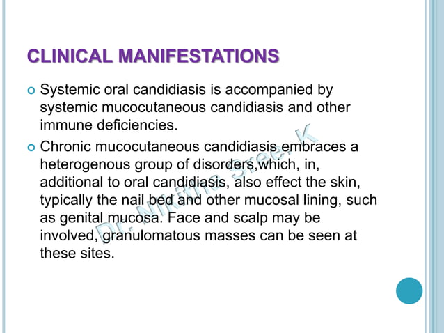 Oral candidiasis | PPTX | Skin and Dermatology | Diseases and Conditions