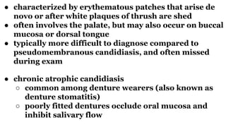 Oral candidiasis and stomatitis. name - seelam Sai charitha .pptx ...