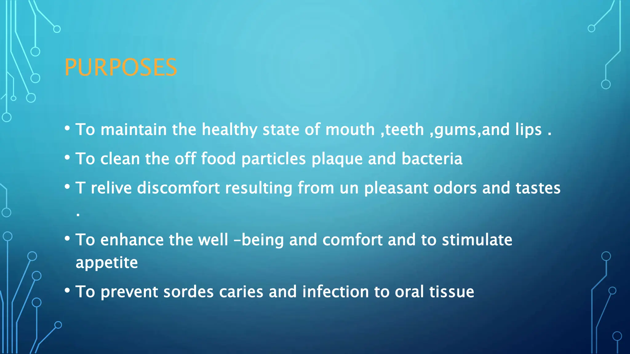 # oral care procedure ppt presentation # | PPTX