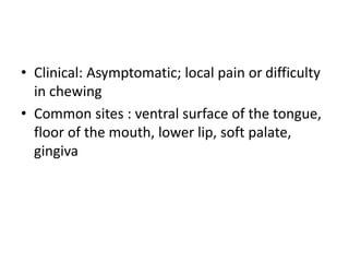 Oral cavity and salivary gland diseases | PPTX
