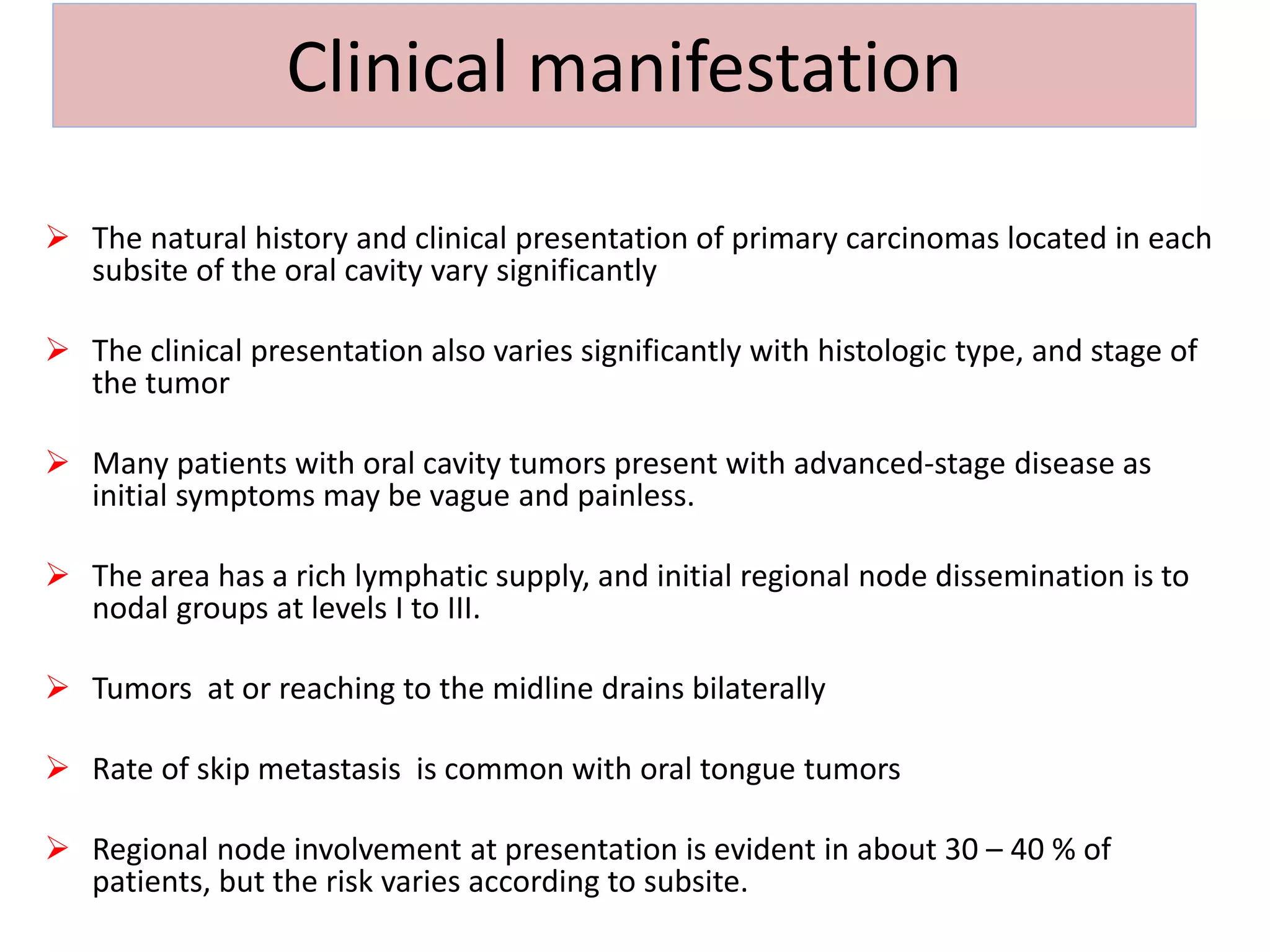 Oral cavity cancer | PPTX