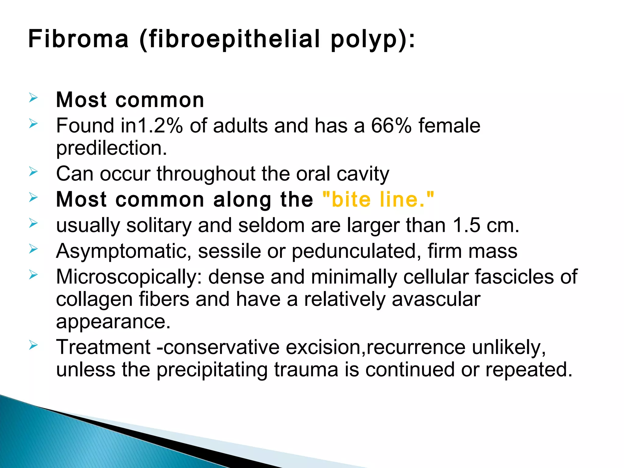 Common Benign Oral cavity disorders by. Dr.vijay kumar | PPT