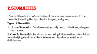 ORAL CAVITY & ESOPHAGUS DISORDERS AND NURSING MANANGEMENT | PPTX