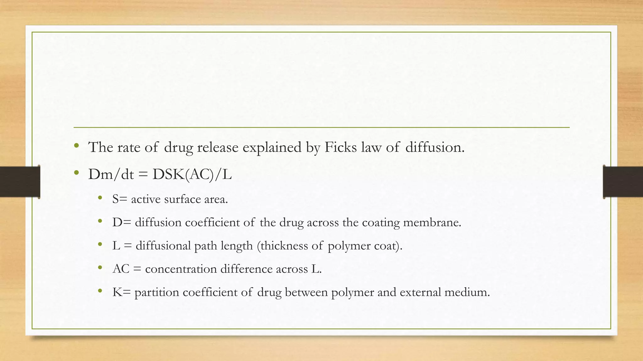 Oral controlled drug delivery systems - Various Approaches | PPTX
