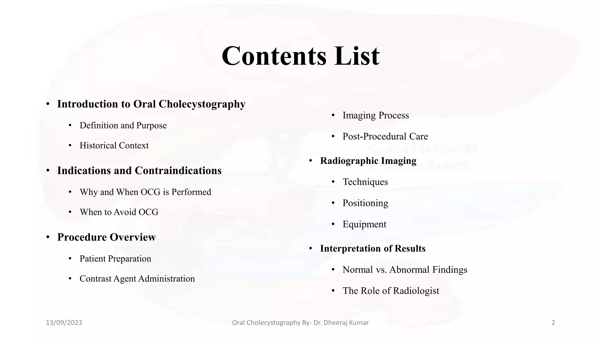Oral Cholecystography .pptx