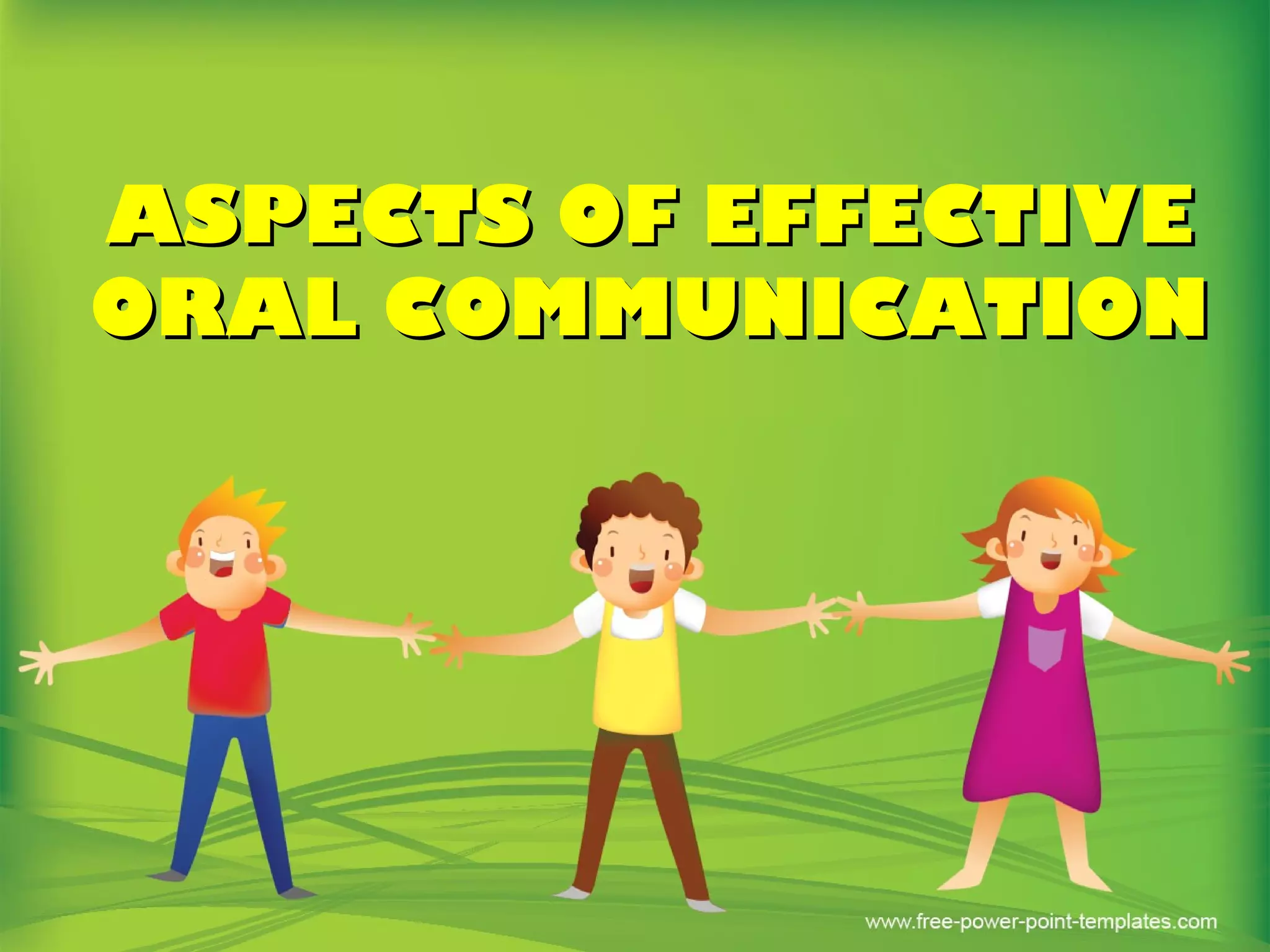 Aspects of Oral Communication | PPT