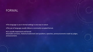 ORAL COMMUNICATION PRESENTATION speeches | PPTX