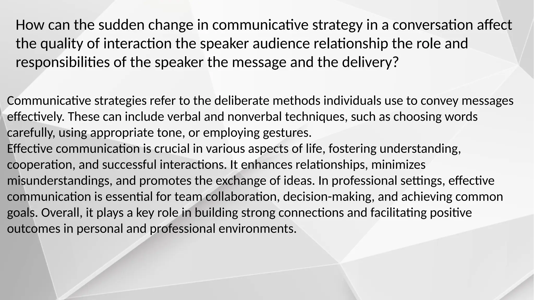 Oral communication PowerPoint presentation | PPTX