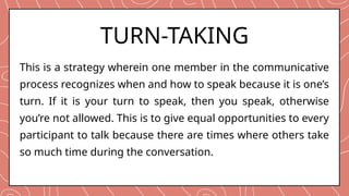 Different types of communicative strategies | PPTX
