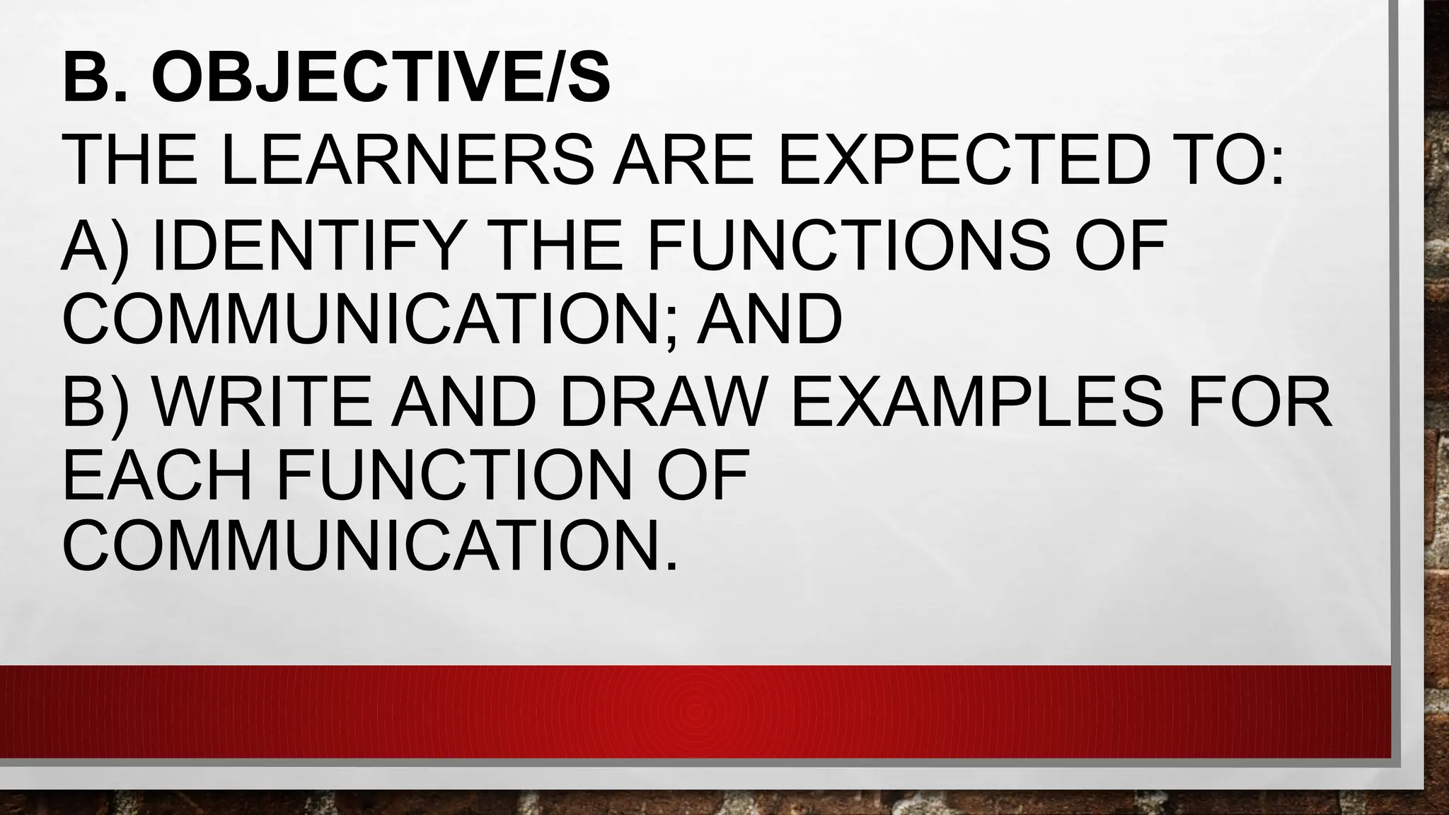 Oral Com Functions of communication Grade 11 | PPTX
