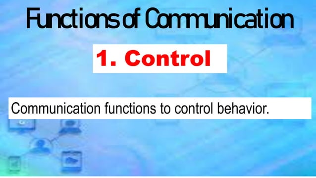 ORAL COMM- FUNCTIONS AND FEATURES OF COMMUNICATION.pptx | Computer Networking | Computing