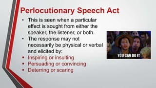 Oral Comm - Types of Speech Act | PPTX
