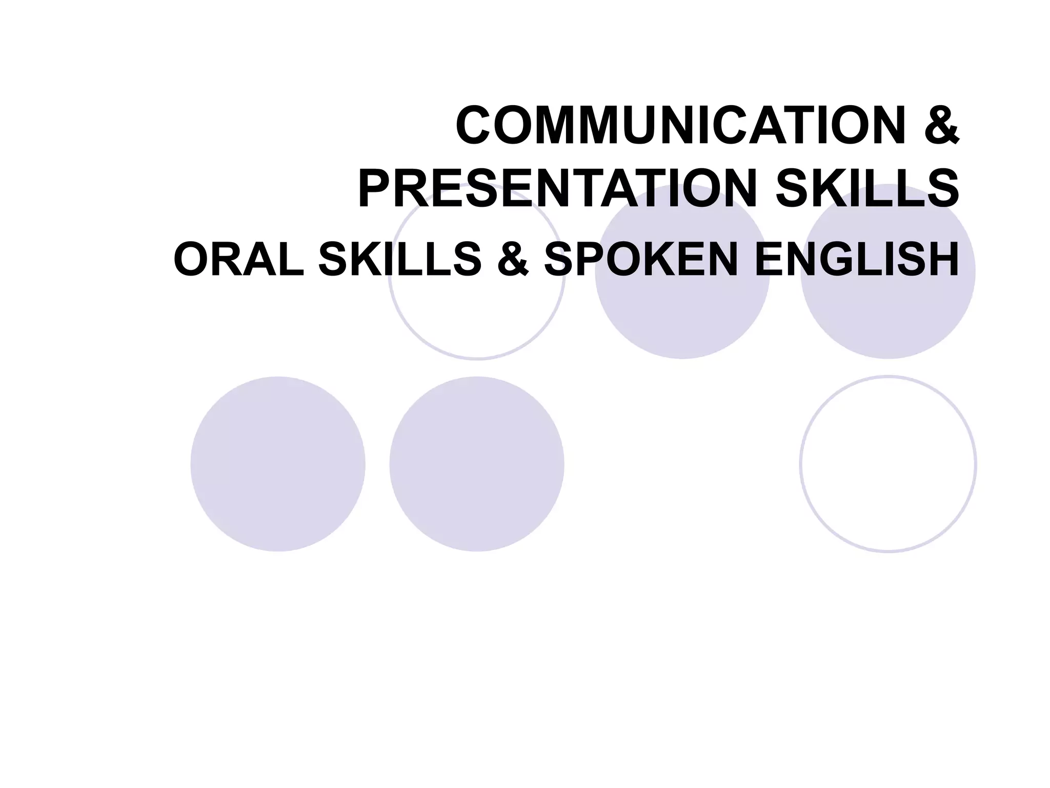 Oral communication | PPT