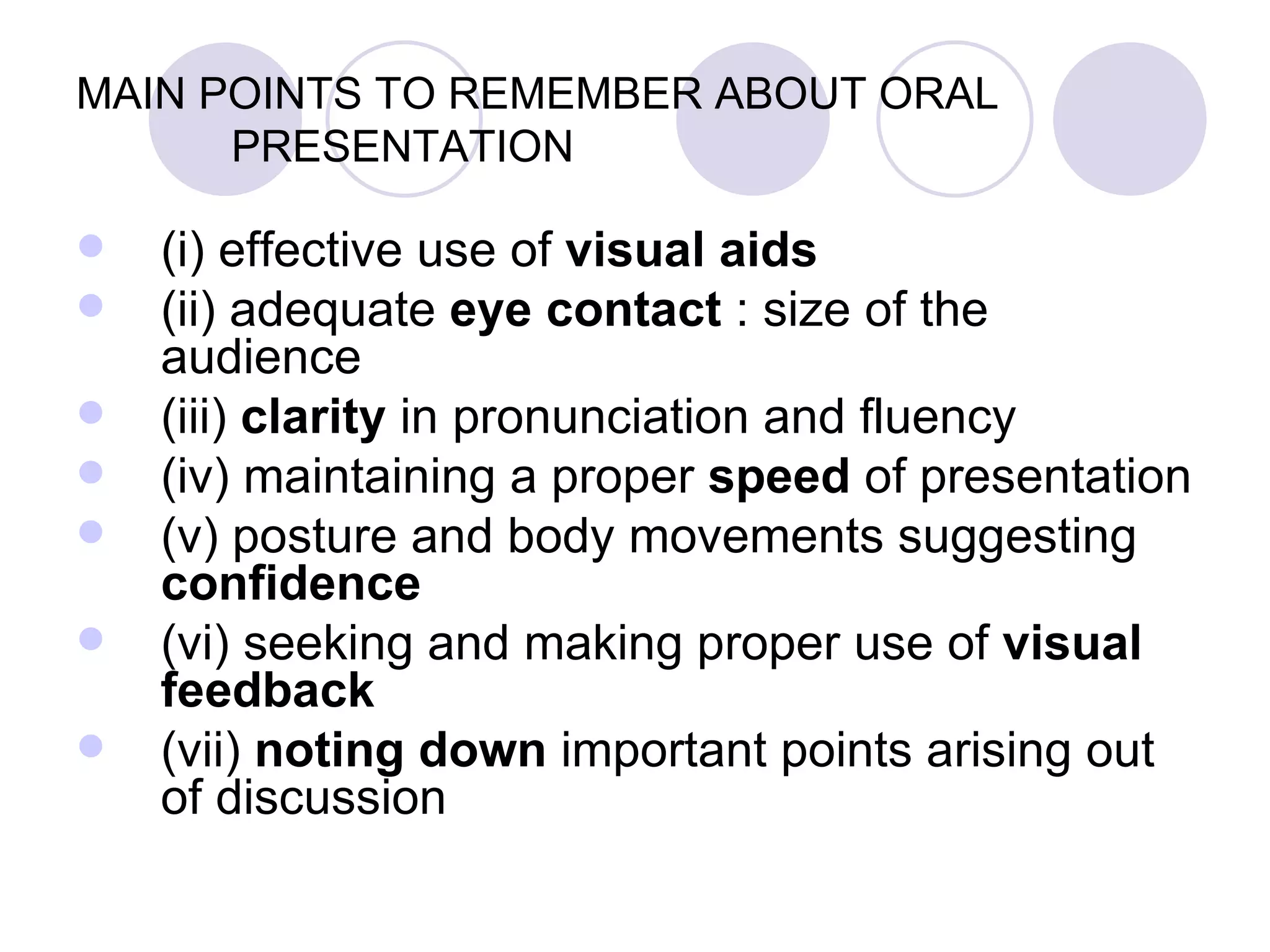 Oral communication | PPT