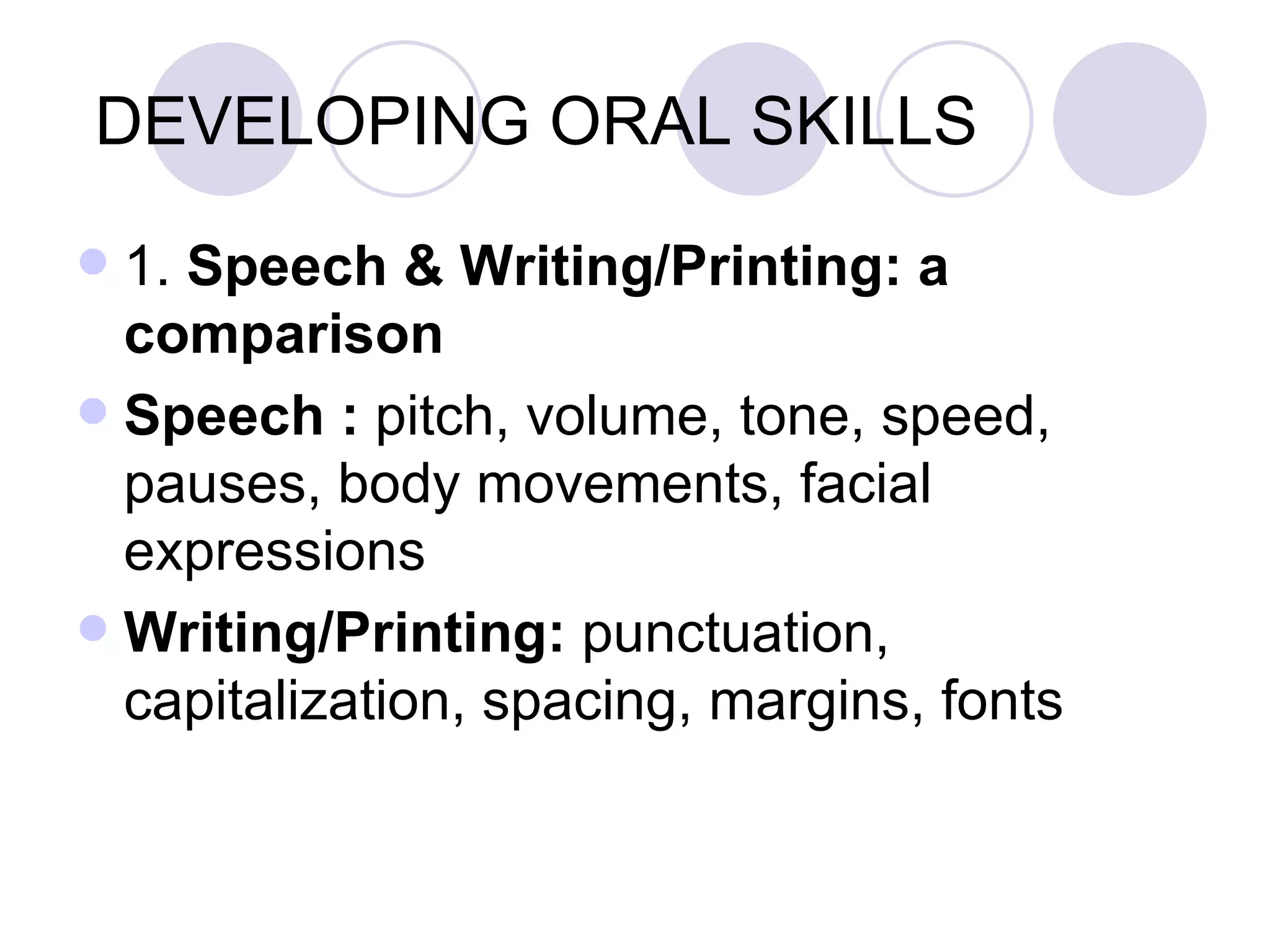 Oral communication | PPT